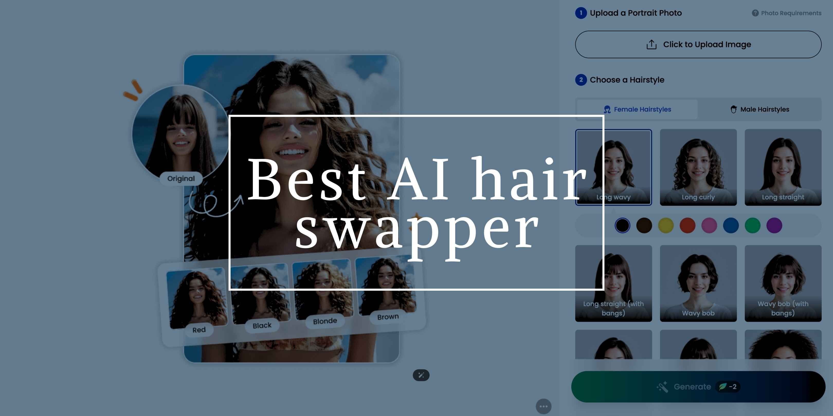 Top 4 AI Hair Swapper Tools to Try in 2024 | PopWebTools